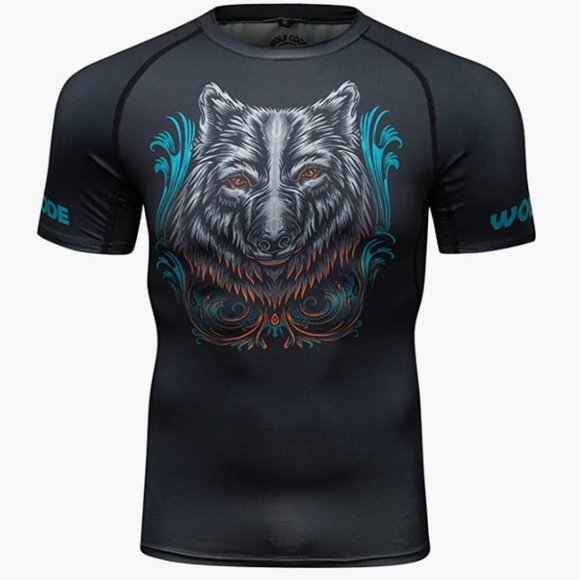 Wolf Code | Swim | Wolf Code Fightwear Short Sleeve Rash Guard For Bjj ...
